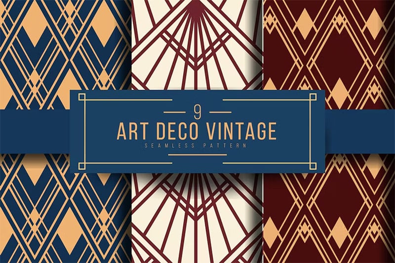 35+ Art Deco Backgrounds and Patterns - Vandelay Design