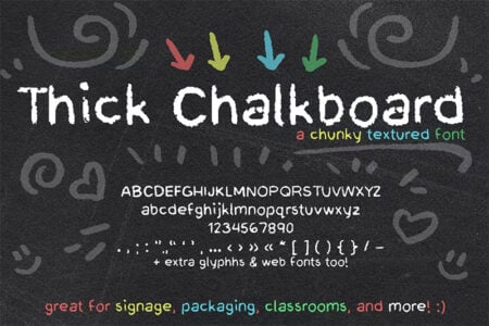 30+ Chalk Fonts for an Authentic Chalkboard Look