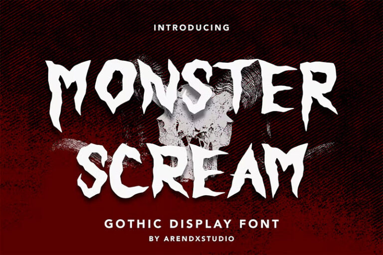 33 Monster Fonts for Playful and Spooky Designs
